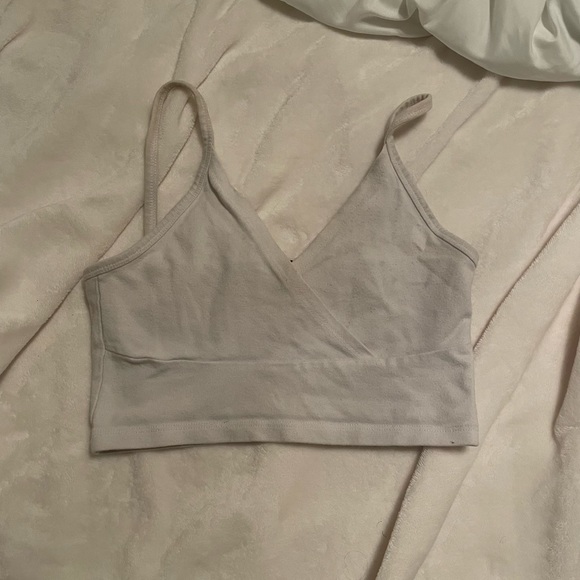 Brandy Melville | Tops | Brandy Melville Cross Crop Top | Poshmark
